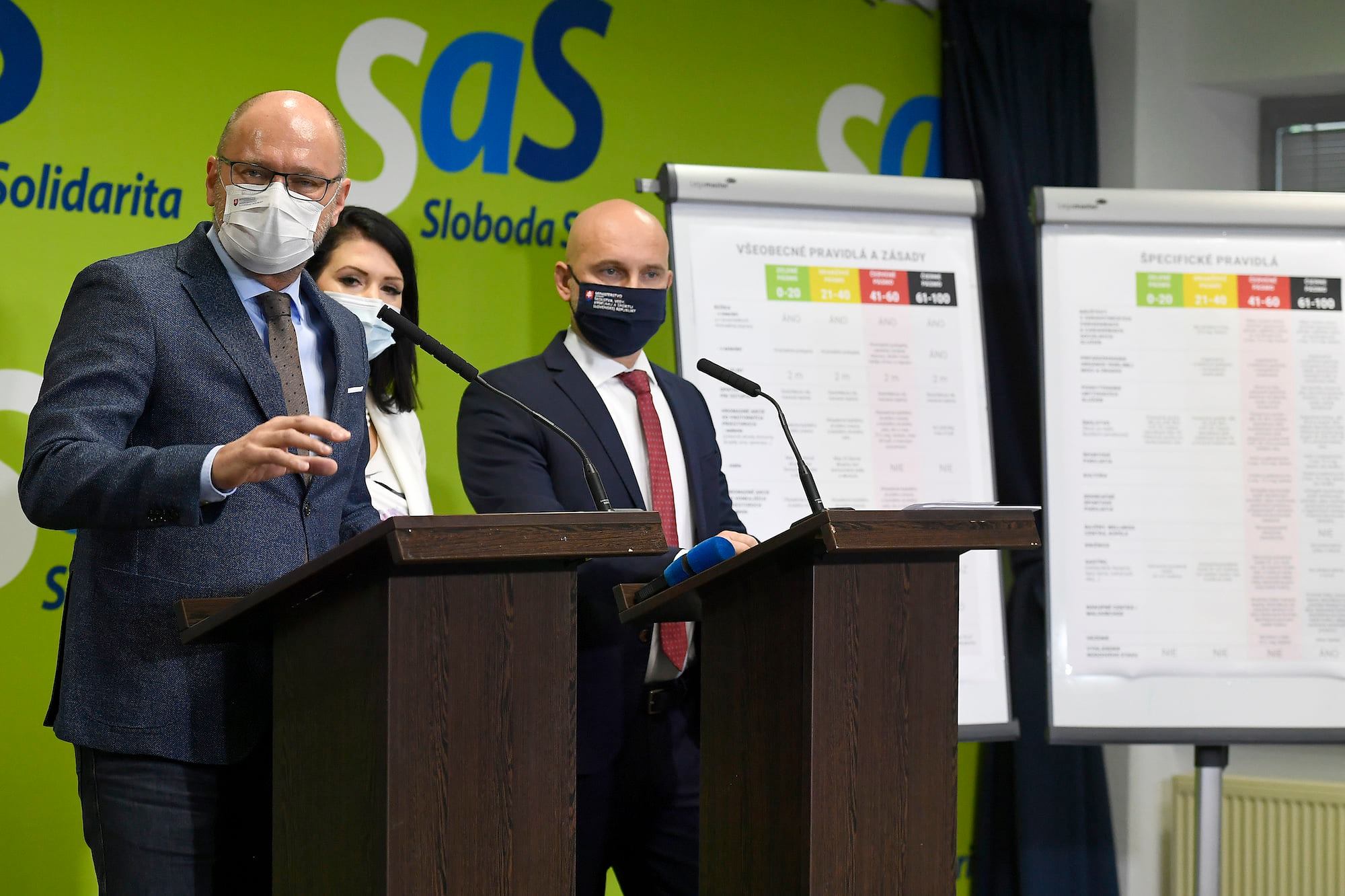 SaS predstavila protipandemický plán Semafor zdravia SaS predstavila protipandemický plán Semafor zdravia