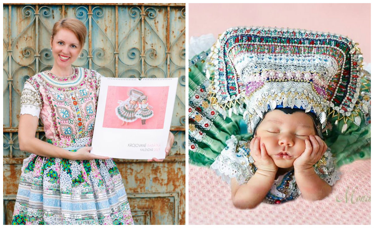 Slovenka zachytáva 10-dňové bábätká v krojoch. Ich fotografie tešia ...